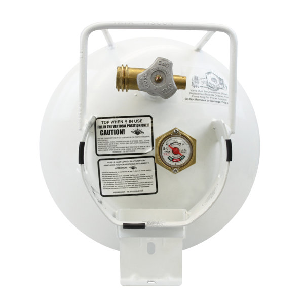 Flame King 30LB Empty Steel Horizontal Propane Tank Cylinder for ...