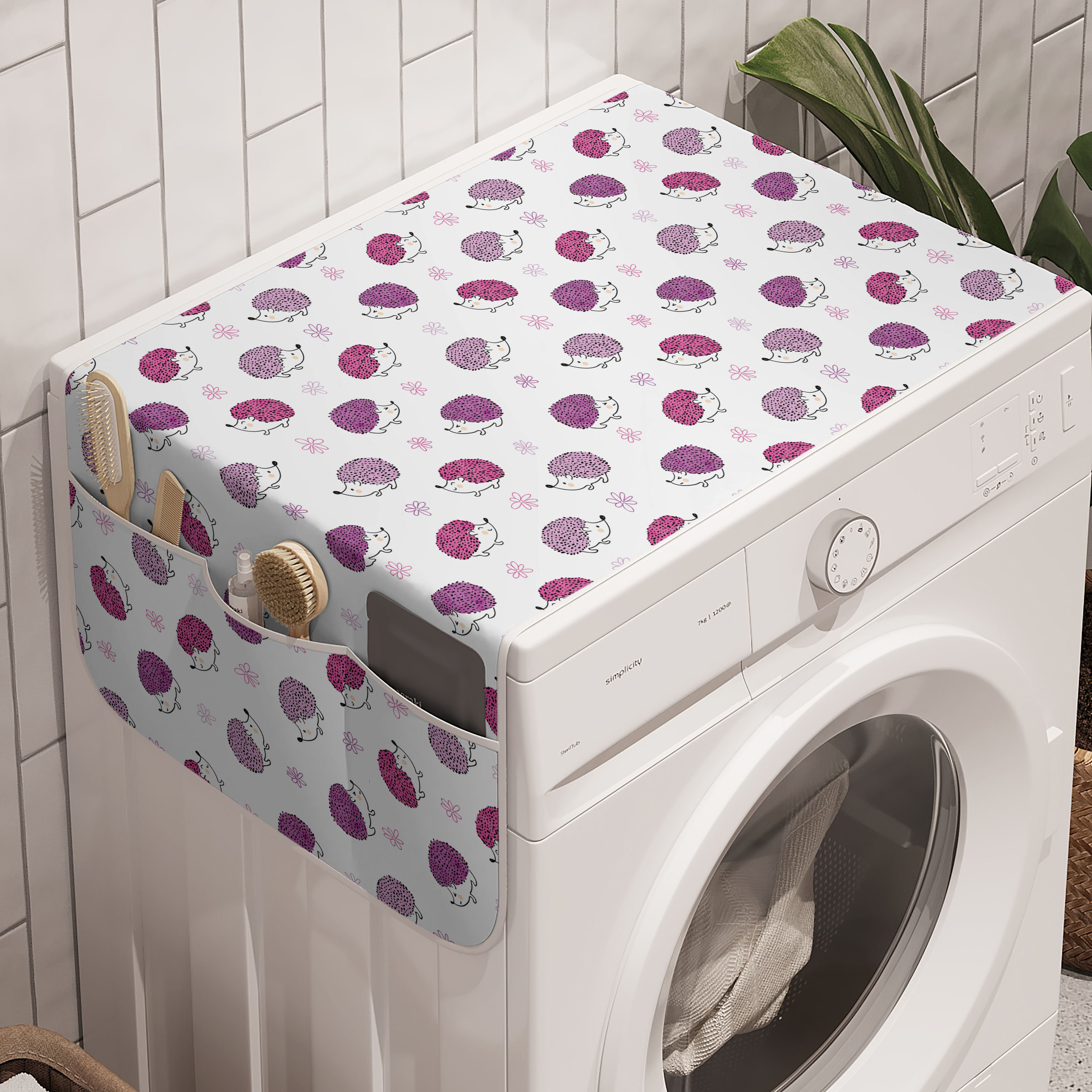 East Urban Home Hedgehog Washing Machine Organizer Pack of 2 47" x 18.5 ...