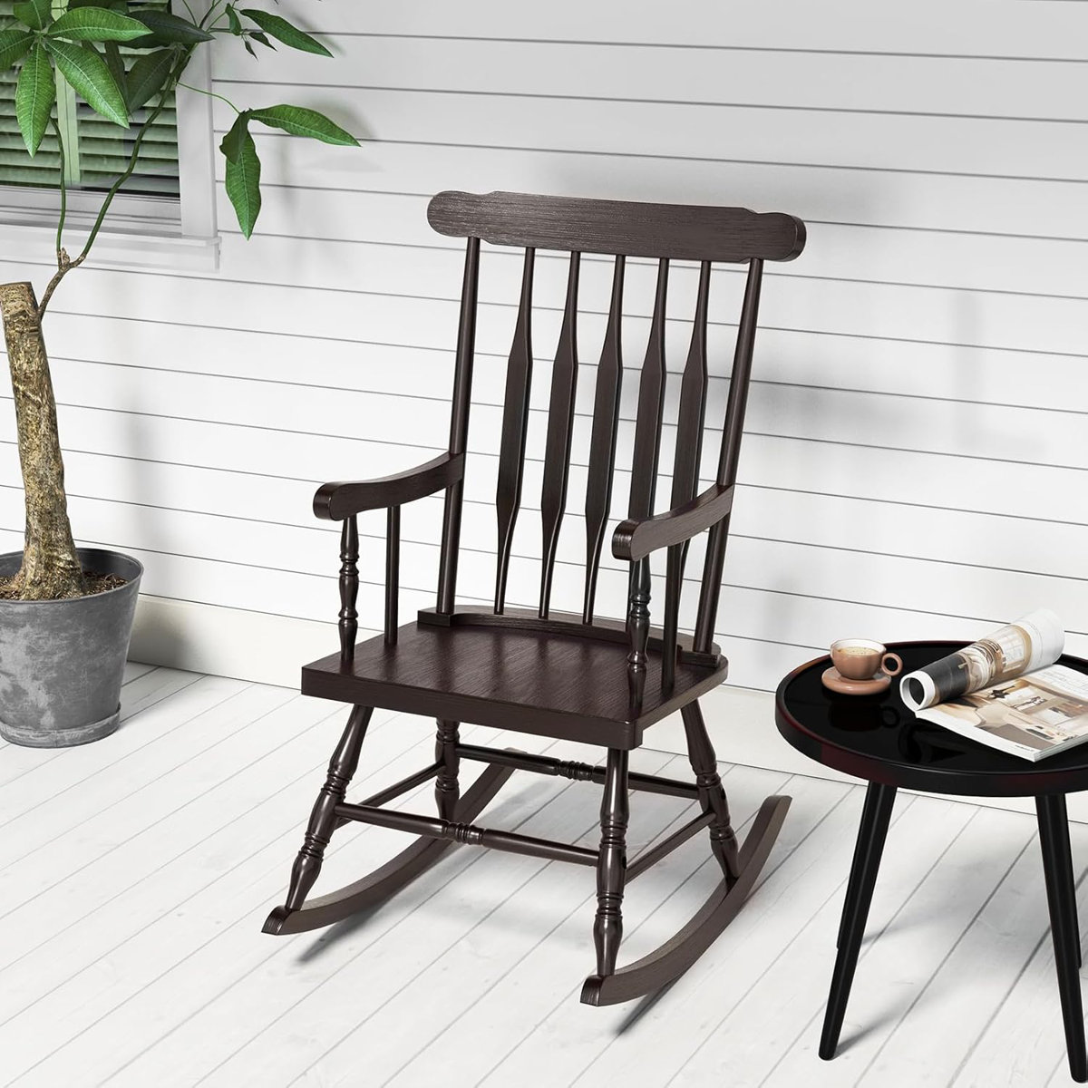 Alcott Hill® Rockhampton Rocking Chair & Reviews | Wayfair
