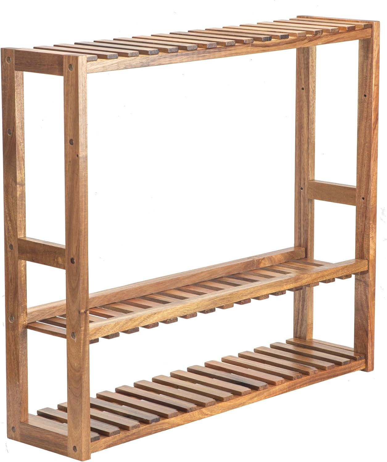 Latitude Run® 3 Tier Wood Shelf, With Adjustable Layer, Multifunctional ...
