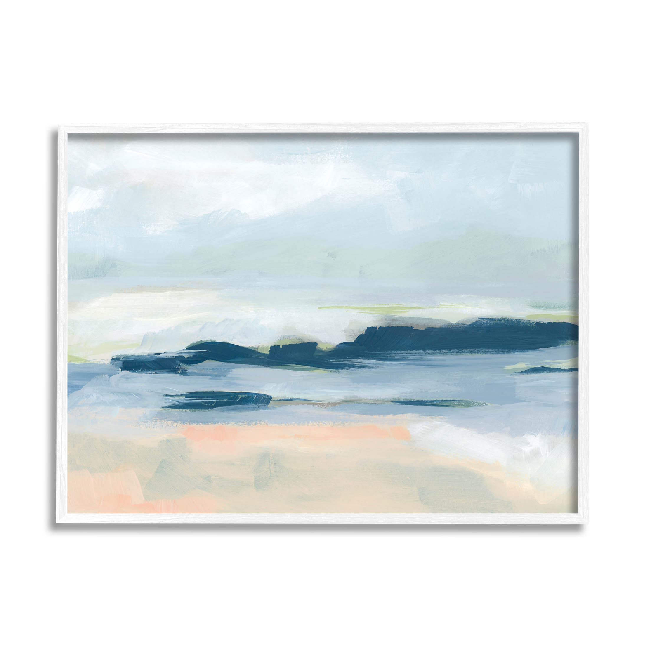 Stupell Industries Abstract Beach Coast Landscape Giclee Art By June ...