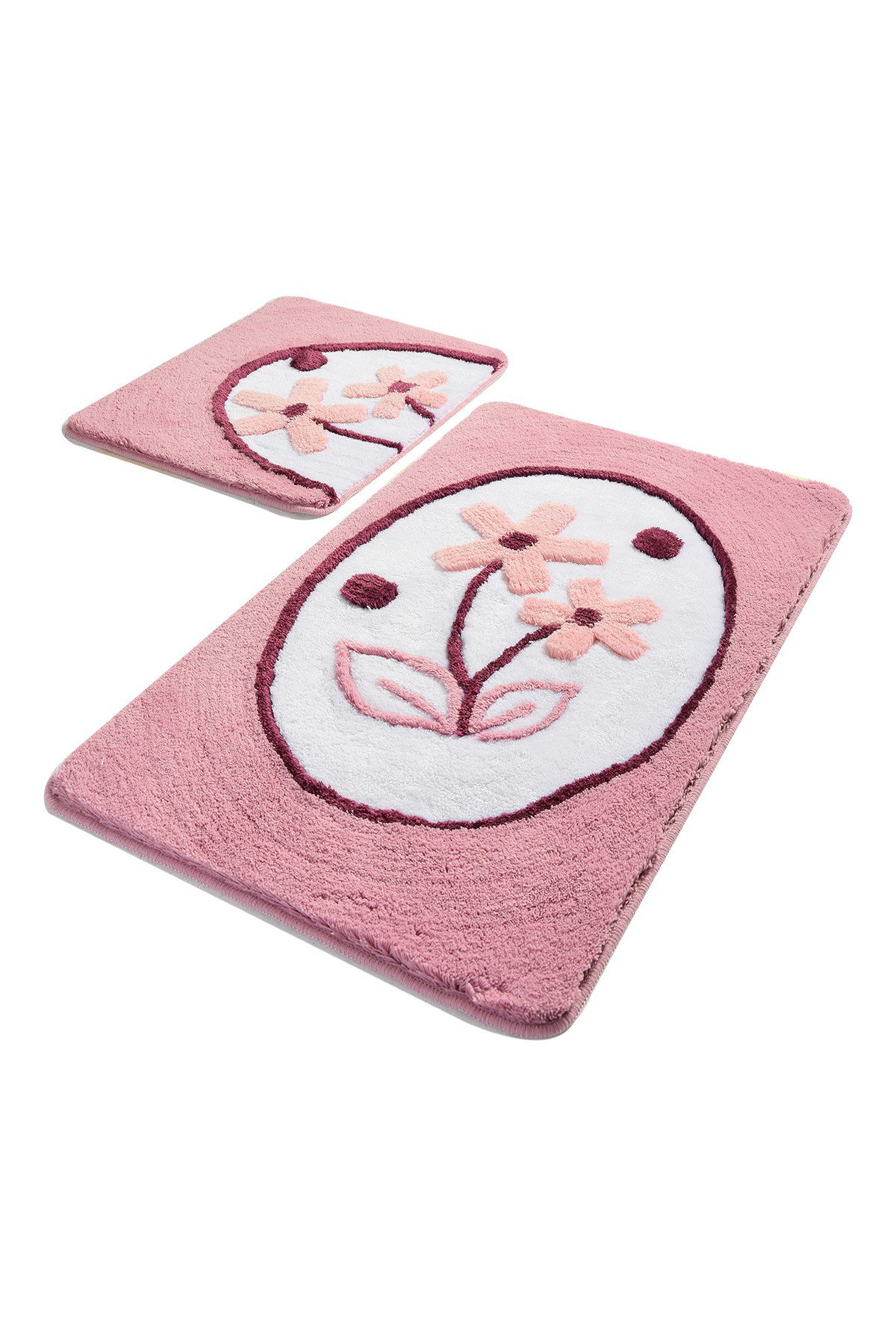 East Urban Home Creger Floral 2 Piece Bath Rug Set | Wayfair