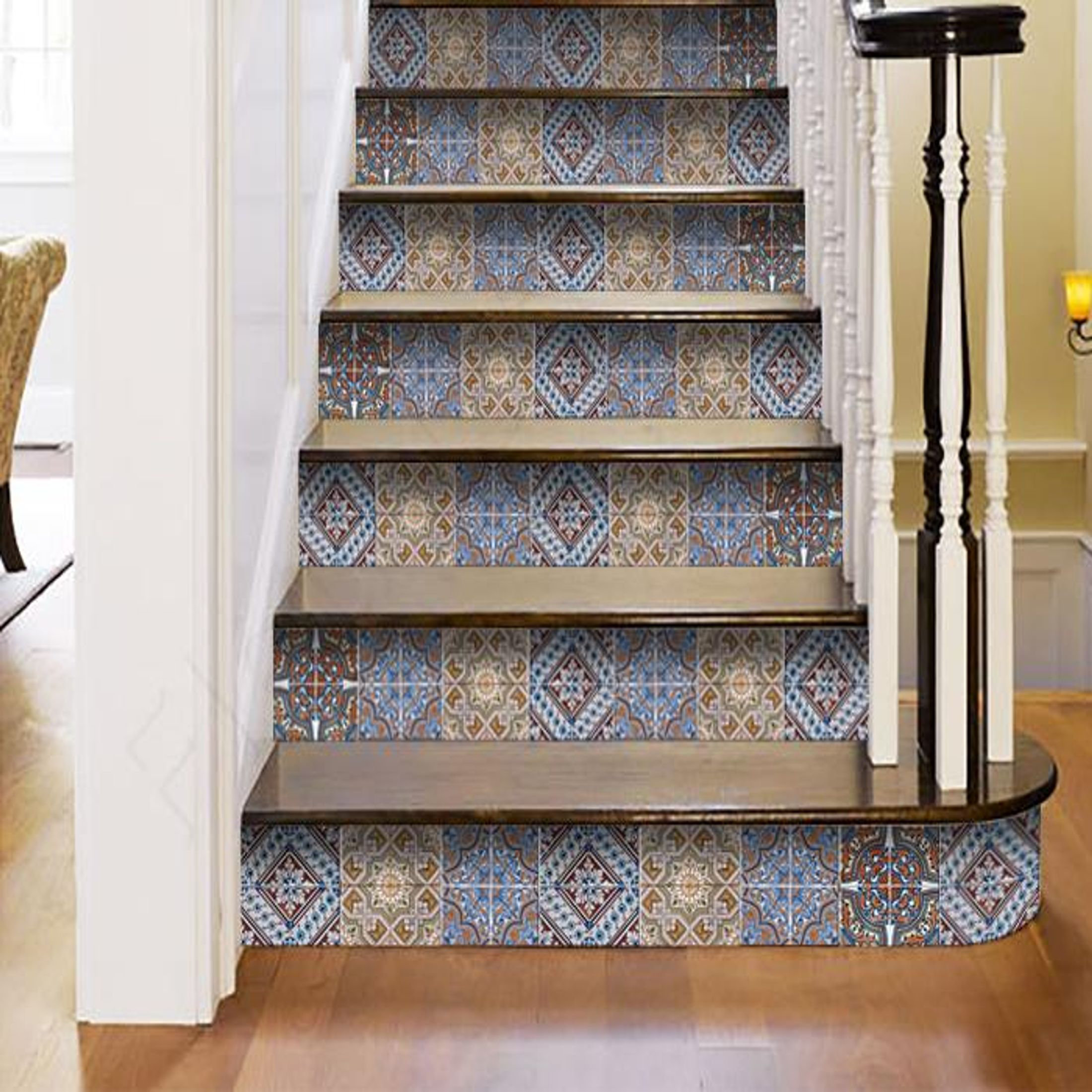 HomeRoots Tones 7" x 7" Vinyl Peel & Stick Mosaic Tile Kit | Wayfair