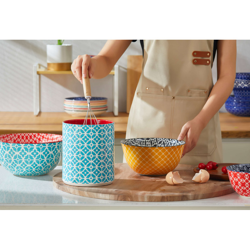 DOWAN Colorful Patterned Utensil Holder | Wayfair