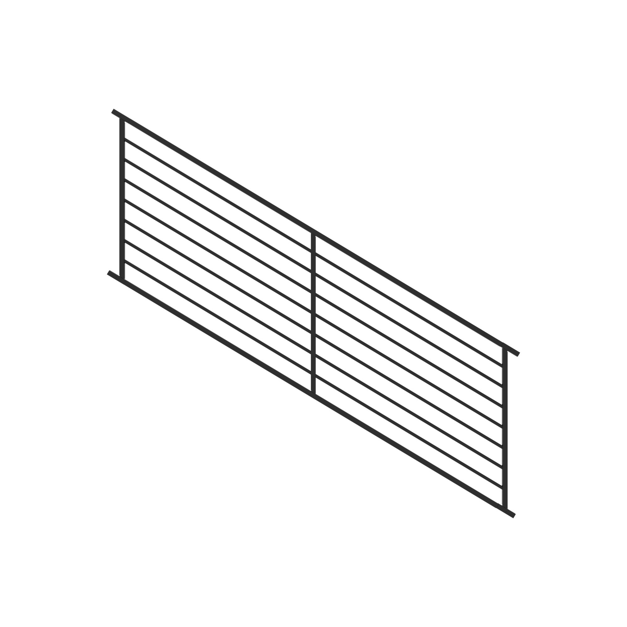 Fortress Building Products Fe26 Axis Steel Railin.g Stair Panel | Wayfair