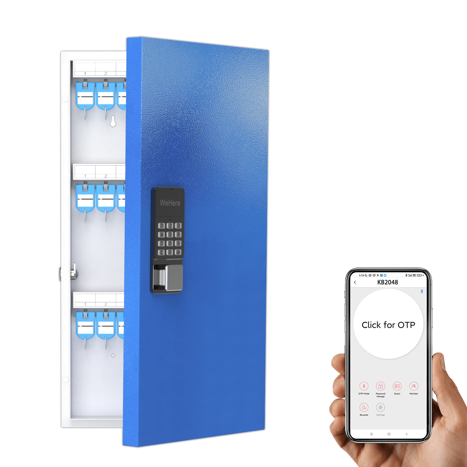 TONWIN Key Cabinet with Key/Electronic Lock | Wayfair