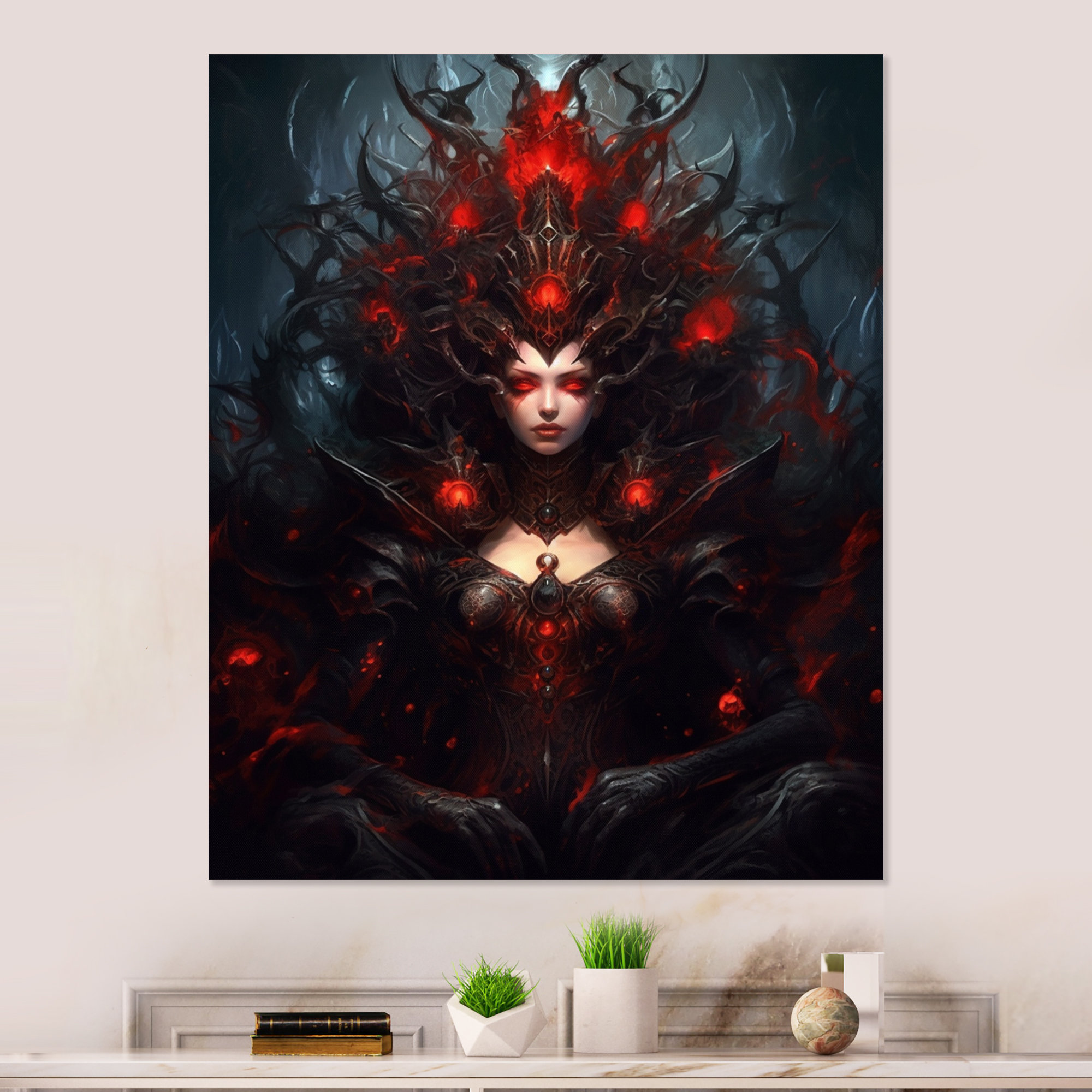 Trinx Cosmic Female Visitor I - Alien Metal Wall Art Living Room ...
