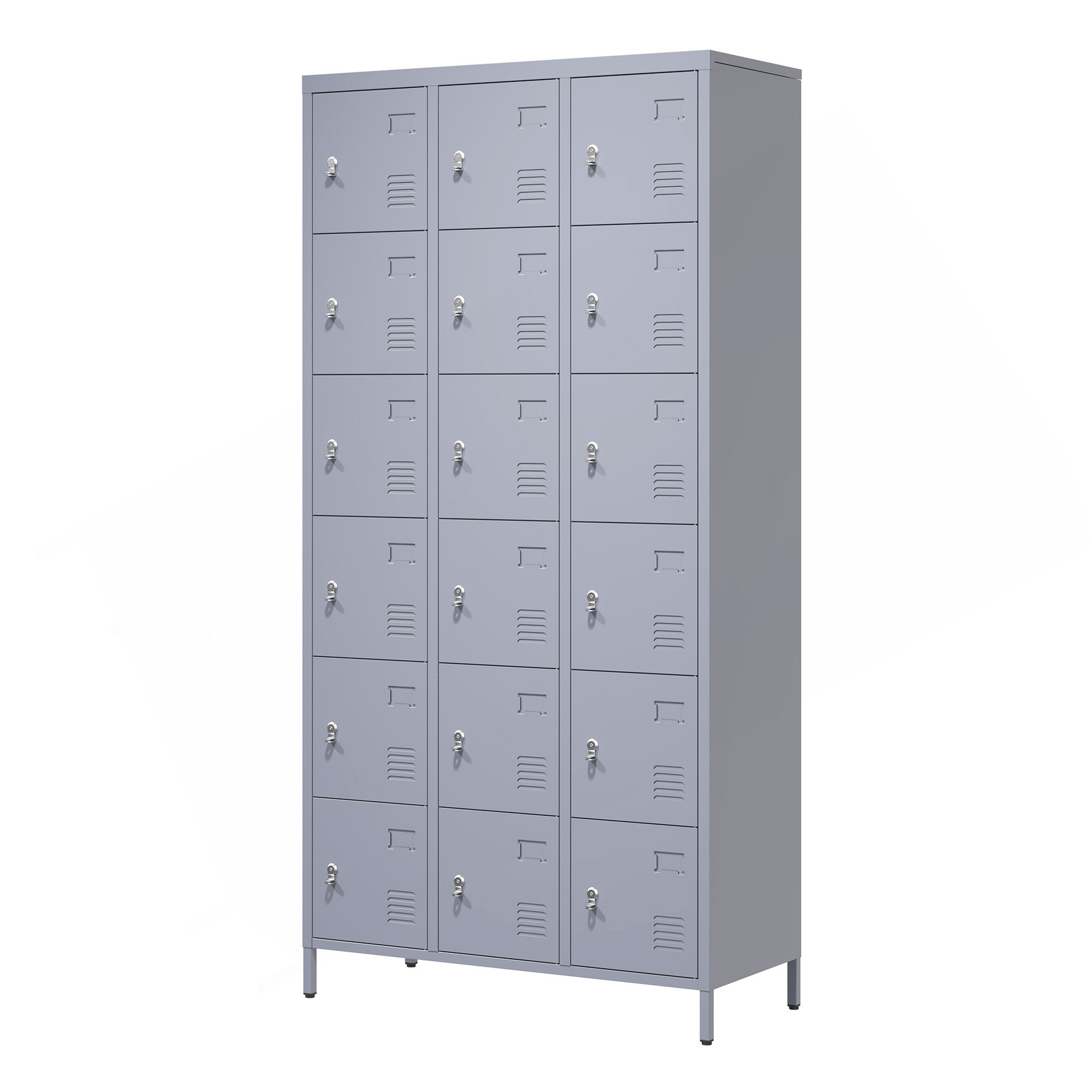 Williston Forge 18 Door 72"H Metal Lockers With Lock For Employees ...