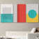 IDEA4WALL Abstract Vibrant Color Blocks " Teal, Red And Yellow Color ...