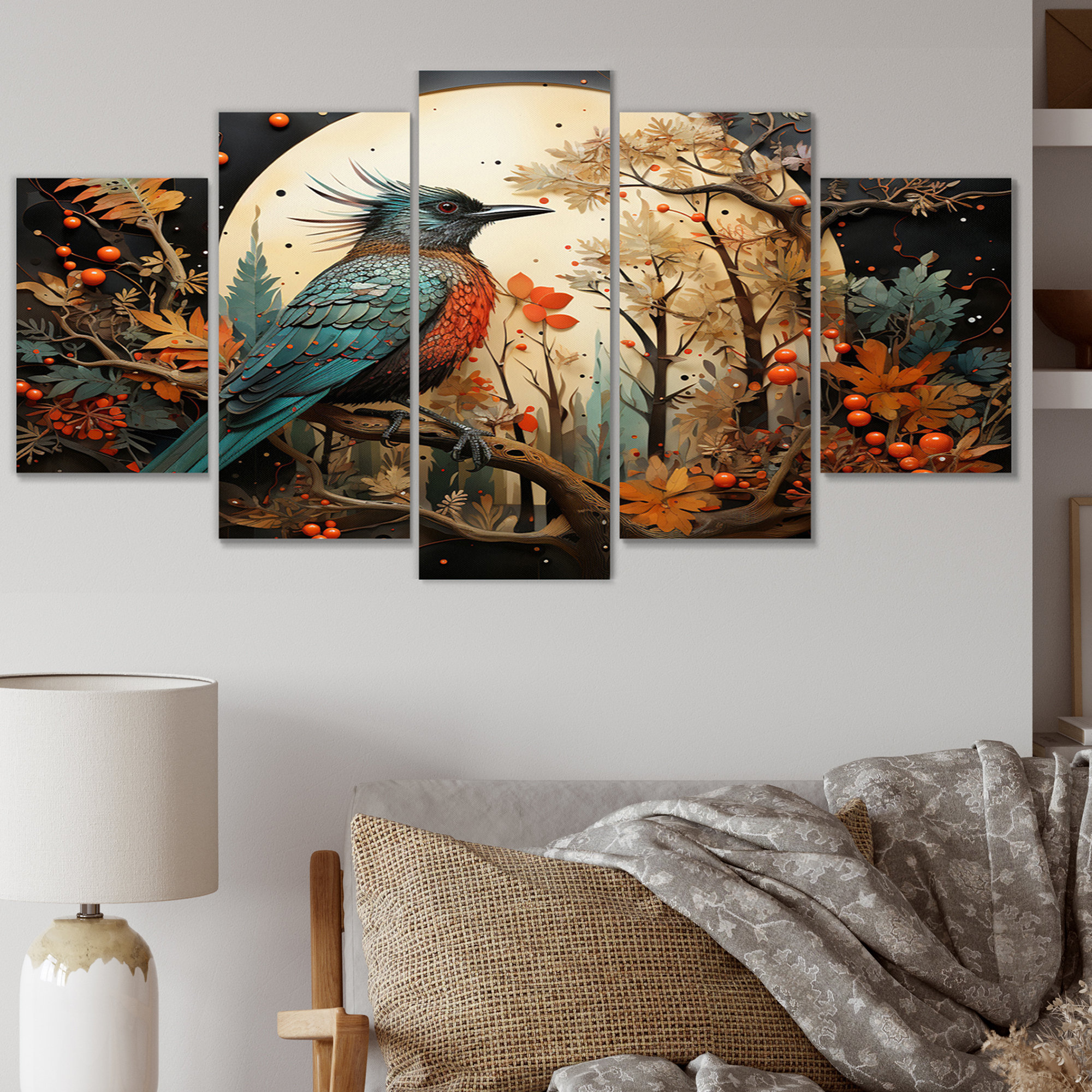 Lark Manor™ Orange Teal Native American Essence III - Native American ...