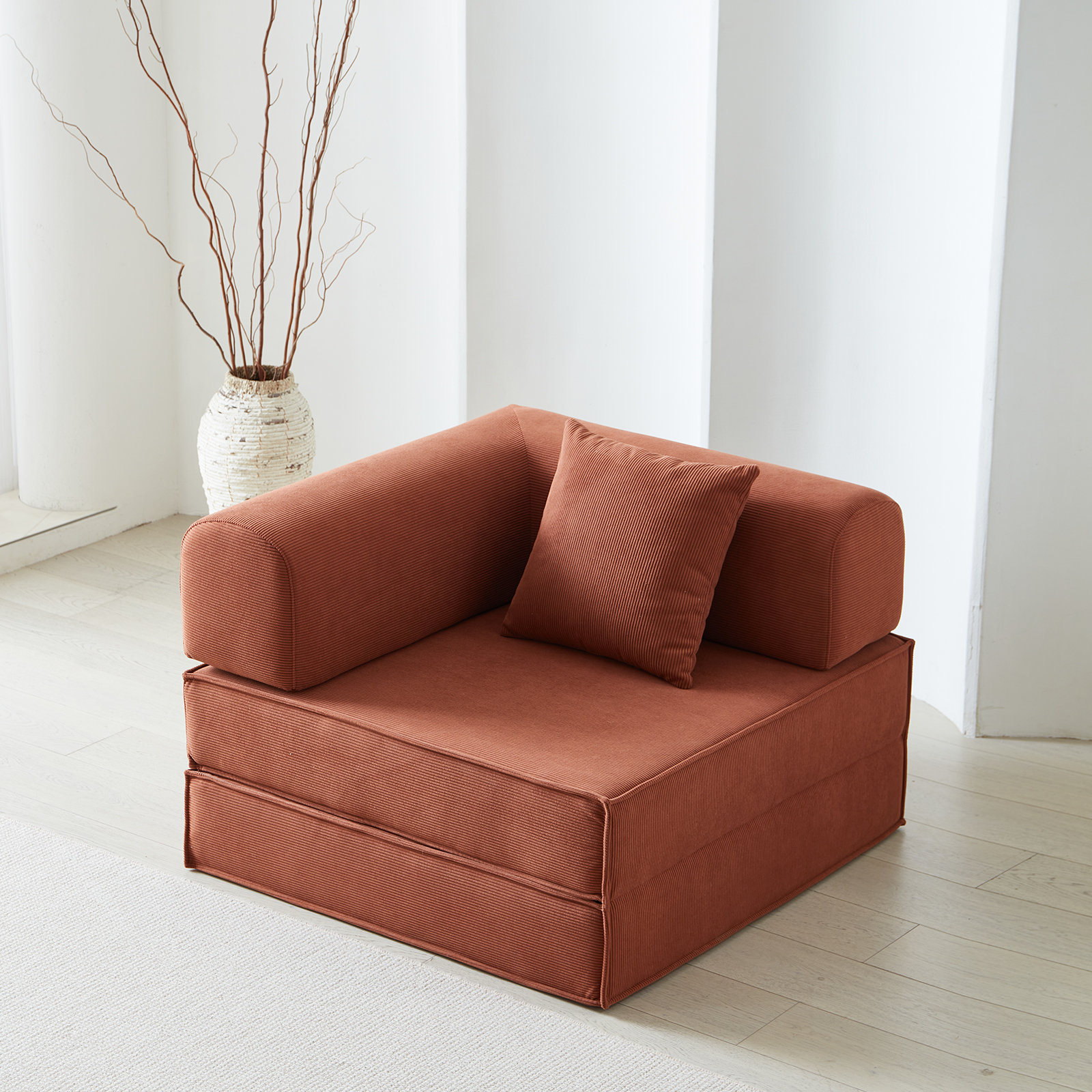 HaufChox Folding Single Sofa Bed, Oversized Sofa, Minimalist ...