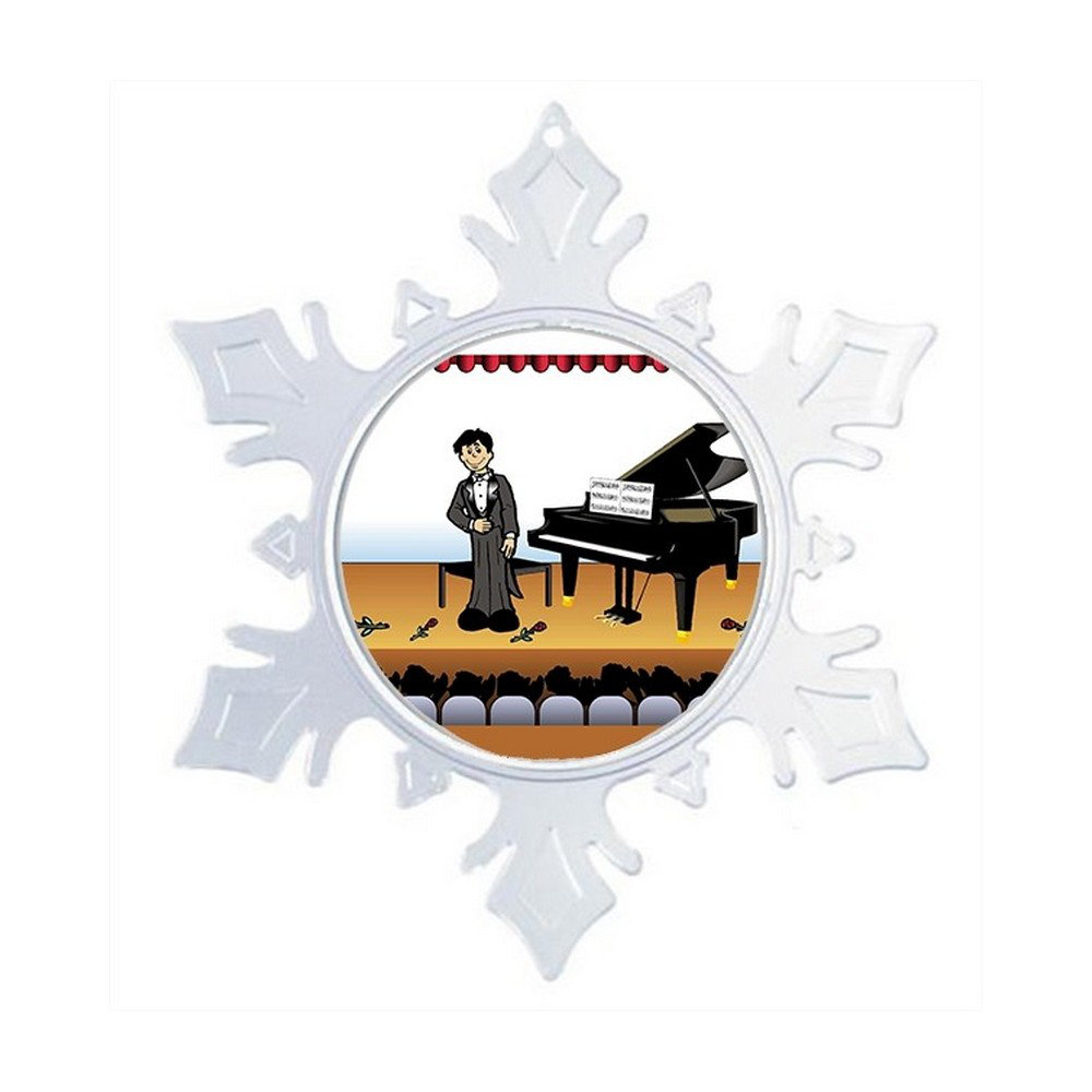 The Holiday Aisle® Personalized NTT Cartoon Snowflake Piano Player ...