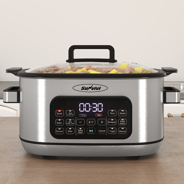 Green4ever 6.5QT 12-In-1 Programmable Multi Slow Cooker | Wayfair