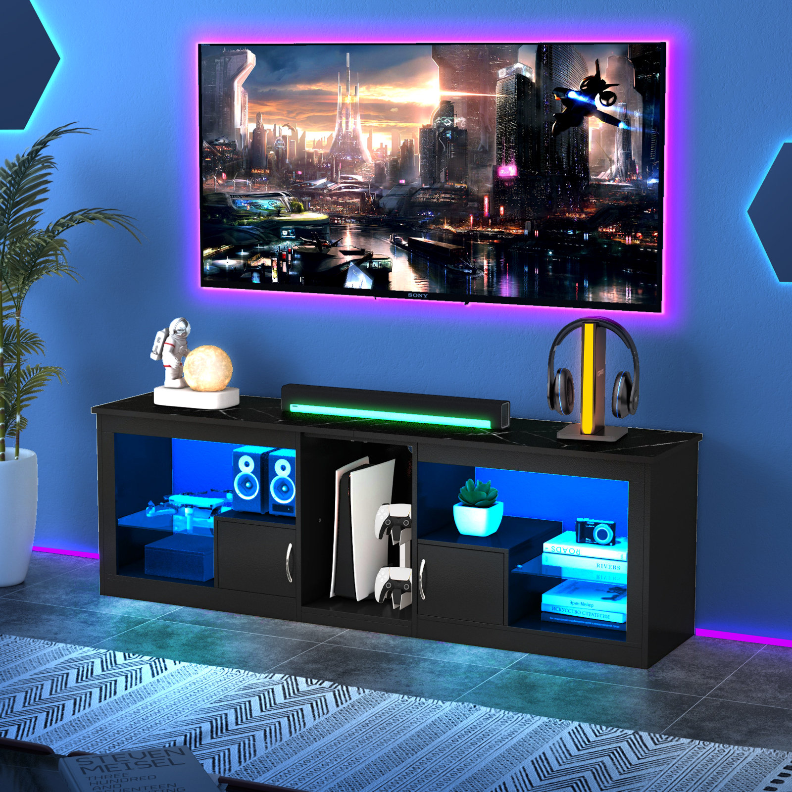 Wrought Studio™ Kuwanda 63'' W Storage Credenza | Wayfair