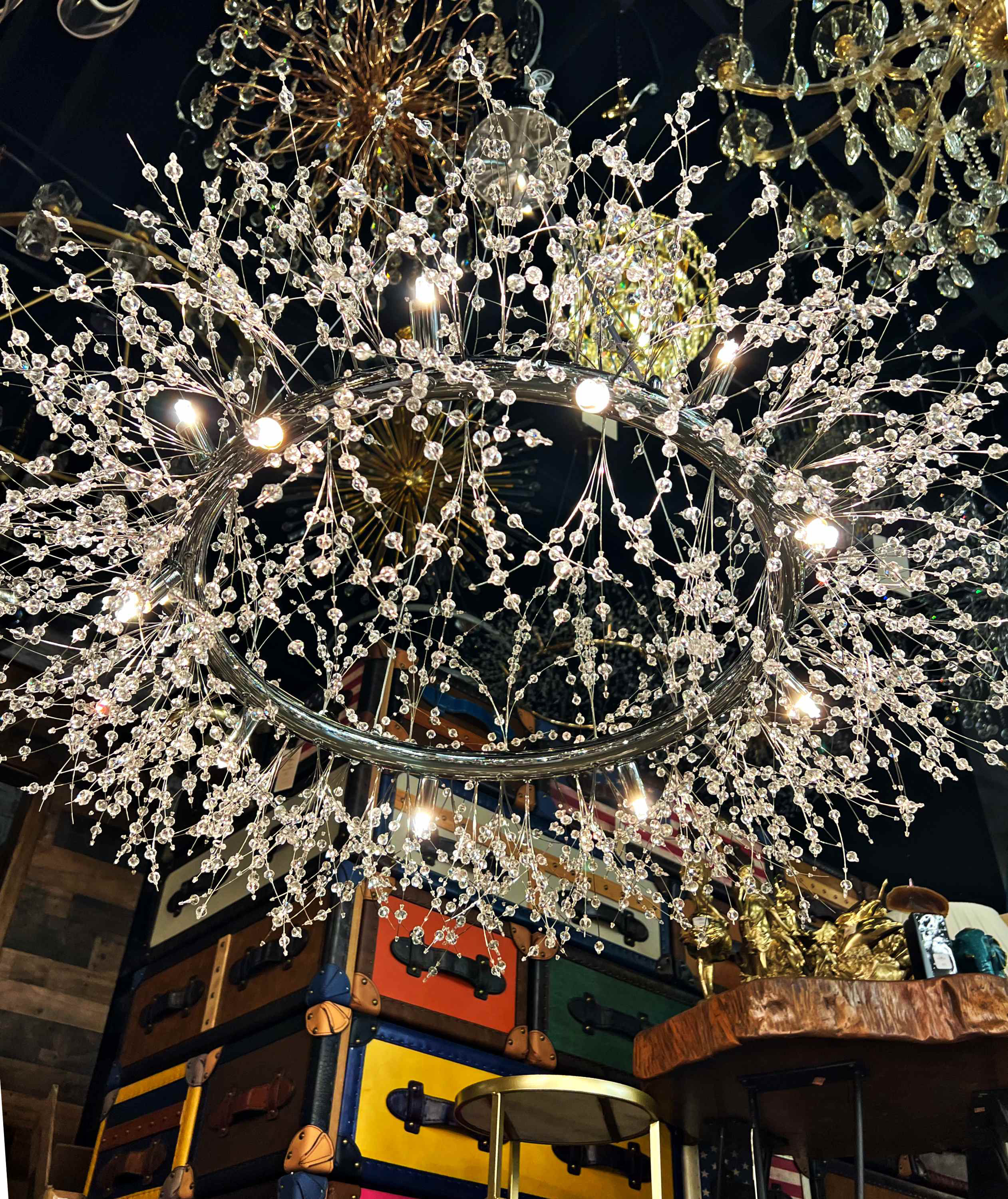 Mercer41 Jannuel 16 - Light Sputnik Wagon Wheel Chandelier with Crystal ...