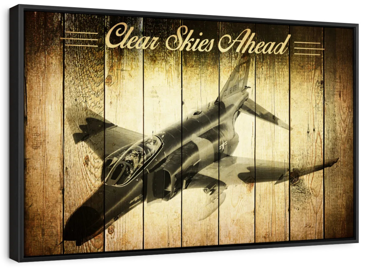 Elephant Stock Rustic Military Airplane Canvas Print - Wayfair Canada