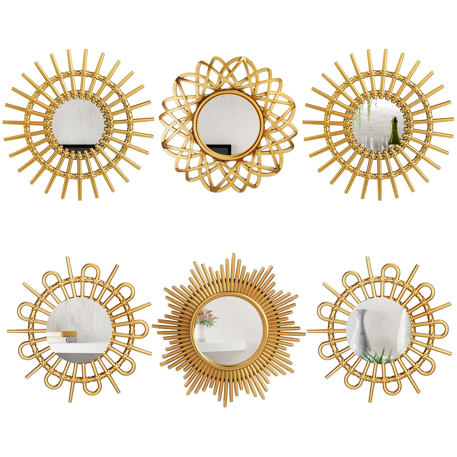 Mercer41 6 Pcs Mirrors for Wall Decor | Wayfair