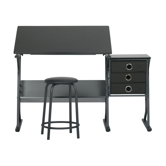 Sew Ready Eclipse Ultra Drafting Center Craft Table and Stool | Wayfair