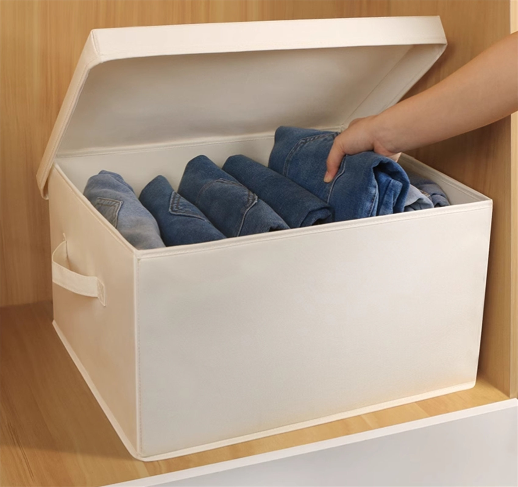 Latitude Run® Fabric Clothing Storage Box | Wayfair