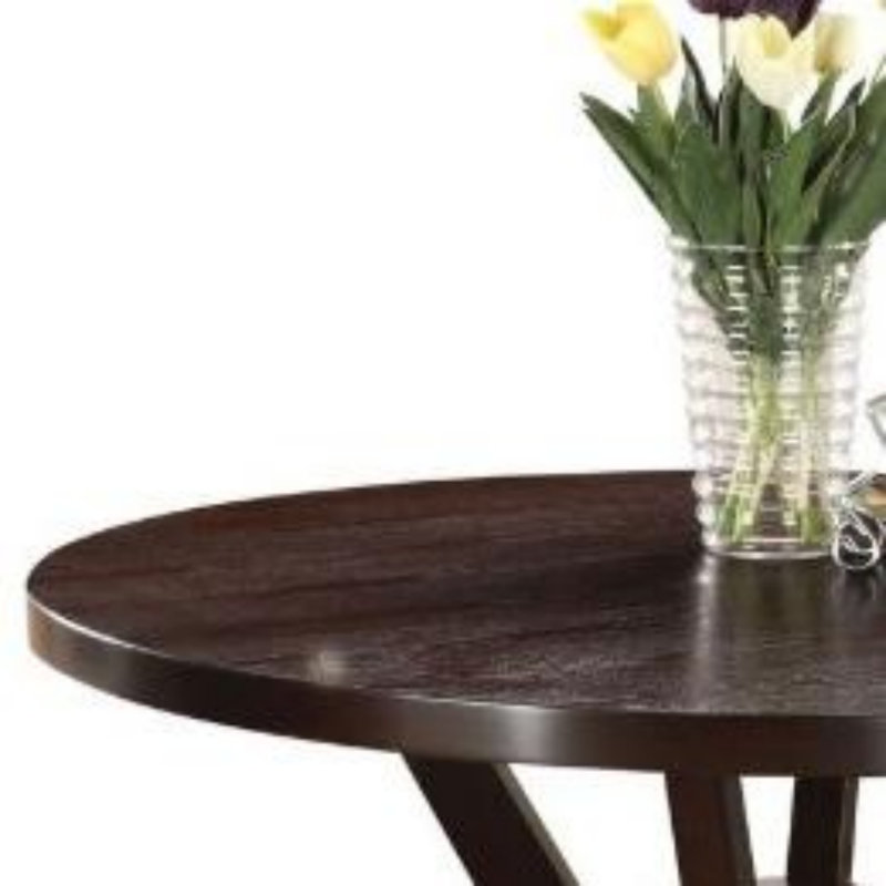 George Oliver Drake Espresso Finish Dining Table | Wayfair
