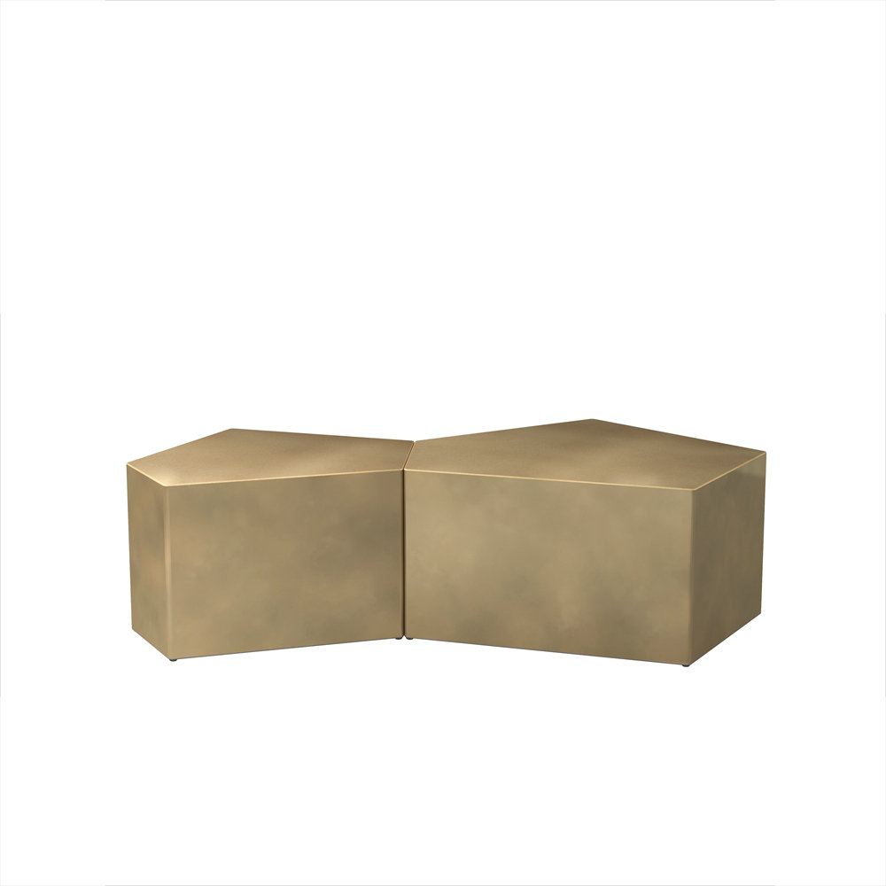 Latitude Run® Irregular Pentagon Nesting Coffee Table Set | Wayfair