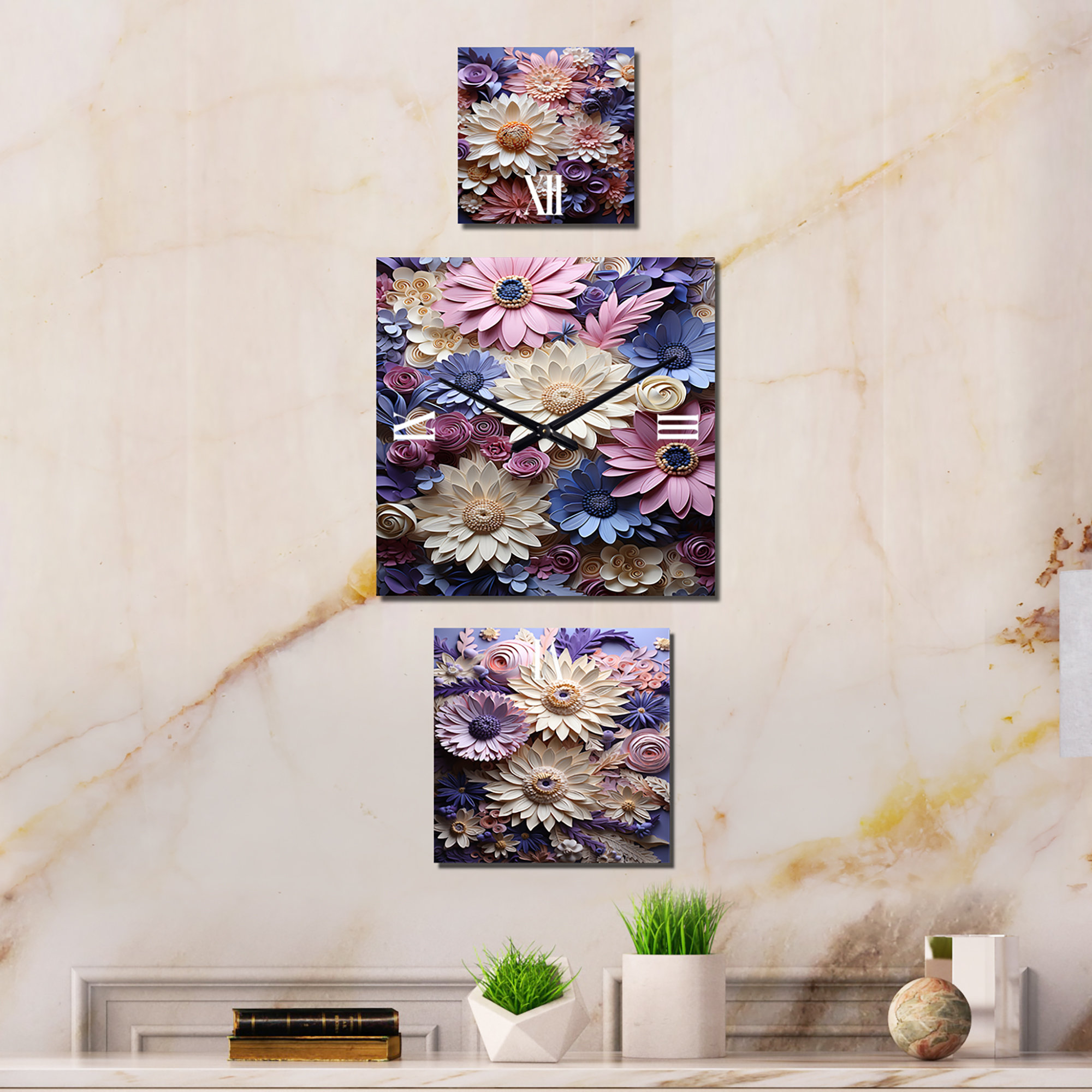 Ivy Bronx Macheal Metal Wall Clock | Wayfair