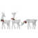 The Seasonal Aisle 6 Piece Mesh Christmas Reindeers Lighted Display Set ...