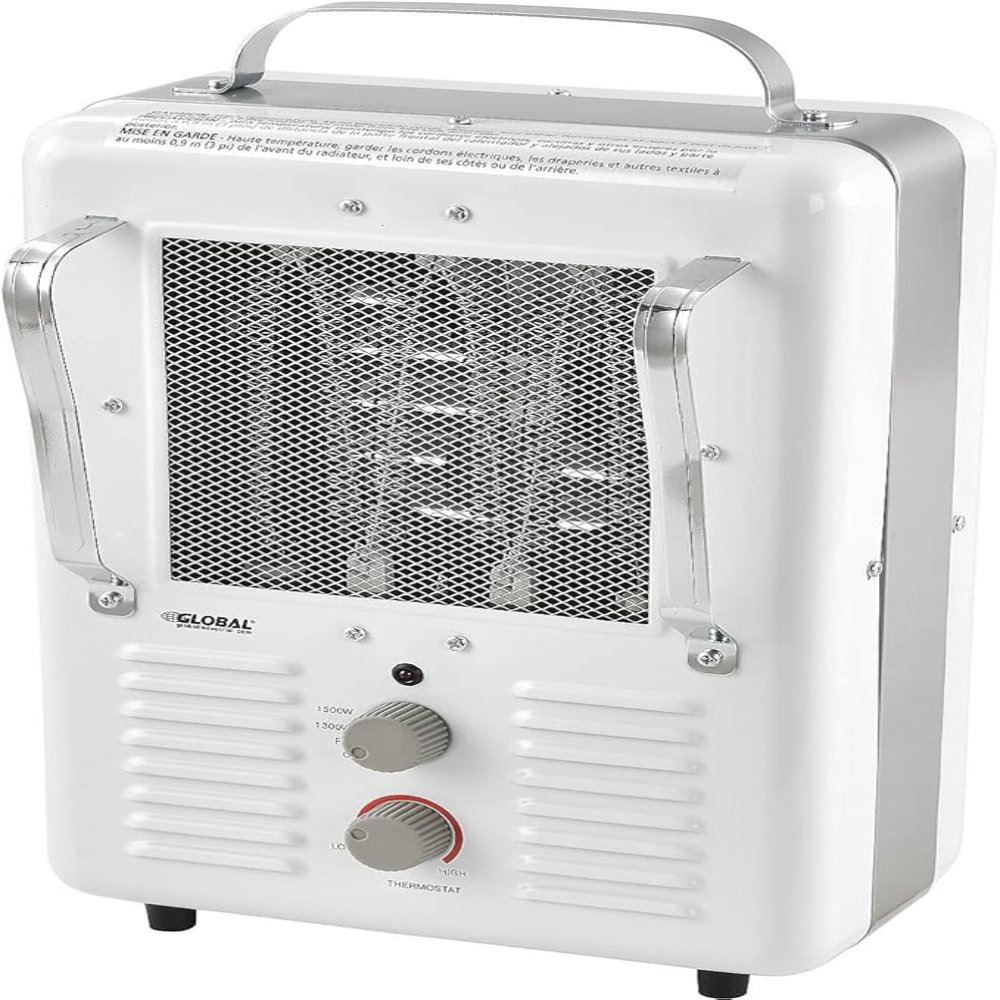 BUILTCO Global Industrial 1500W Portable Electric Milkhouse Heater ...