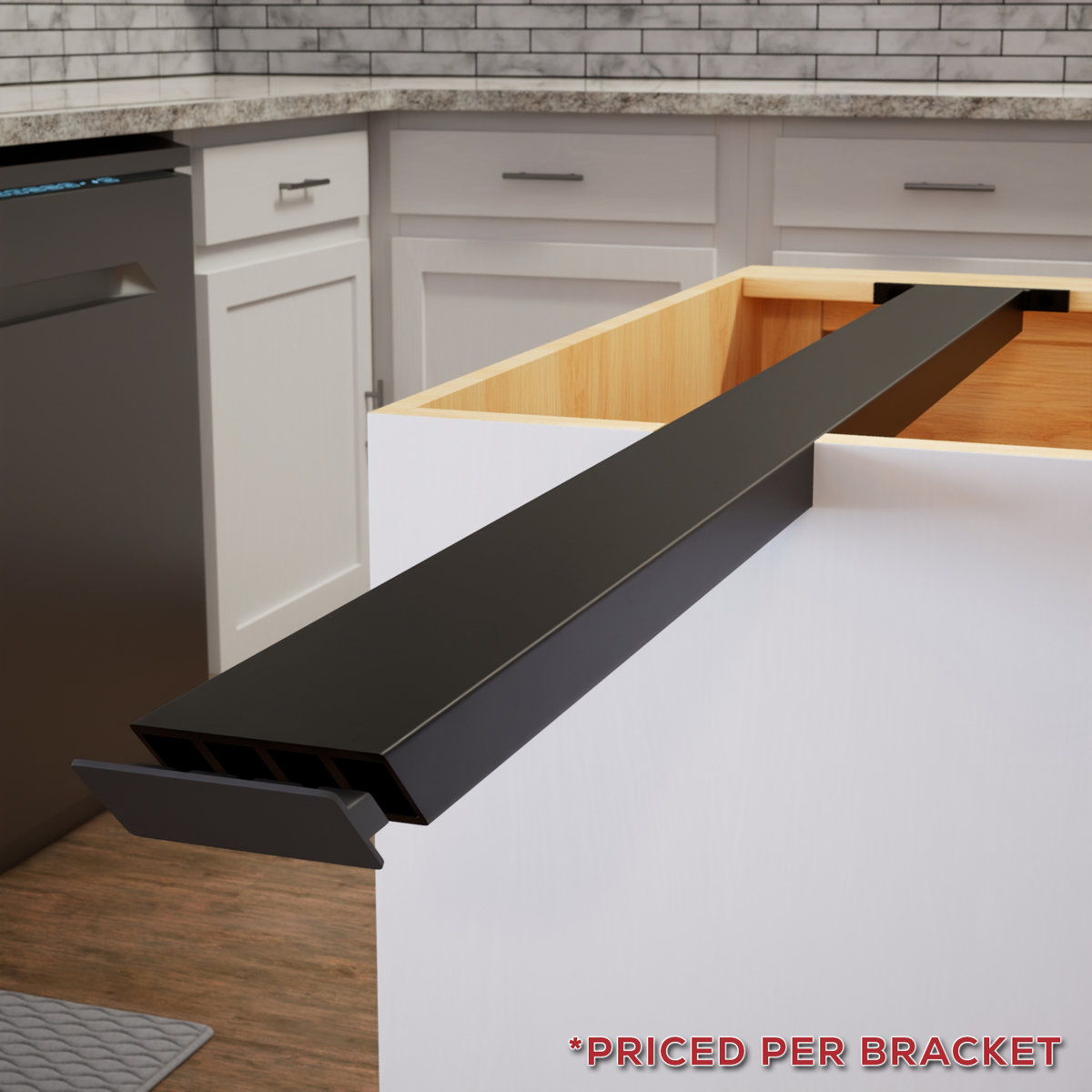 The Original Granite Bracket The Original™ Hidden Island Industrial ...