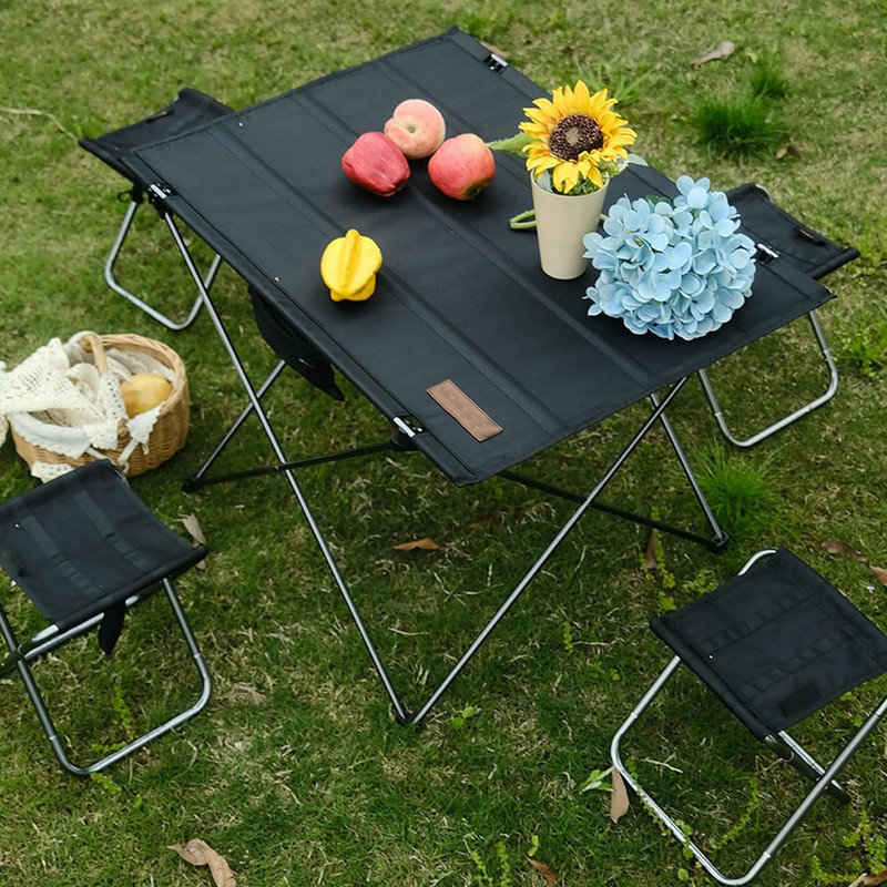 Arlmont & Co. Folding Camping Stool, Portable Mini Collapsible Camp ...
