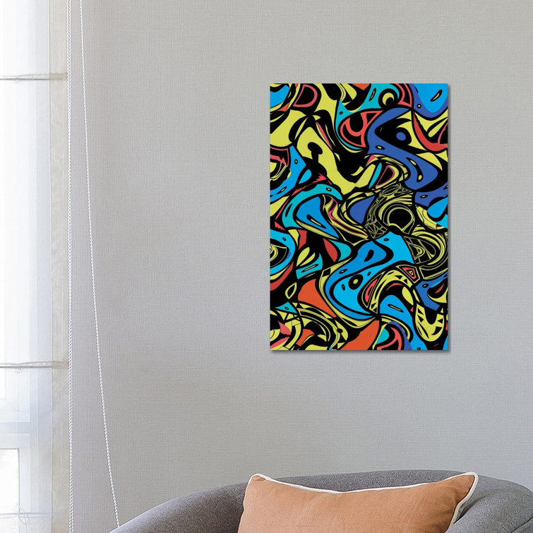 Metro Lane Psychedelic Renaissance I by Barruf - Wrapped Canvas Print ...