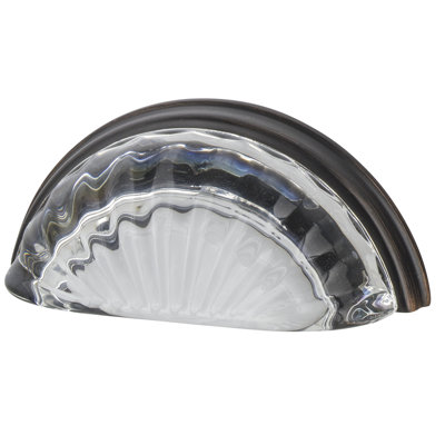 Nostalgic Warehouse Cup Pull Crystal Clear Fluted 3" on Center ...