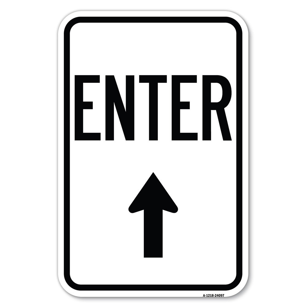 SignMission Enter Sign Enter With Up Arrow/24097 | Wayfair
