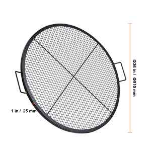 VEVOR Round Alloy Steel Fire Pit Log Grate & Reviews | Wayfair