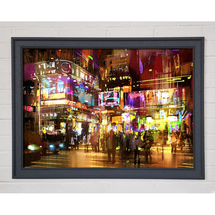 Ivy Bronx The Busy Nightlife of New York - Single Picture Frame Art ...