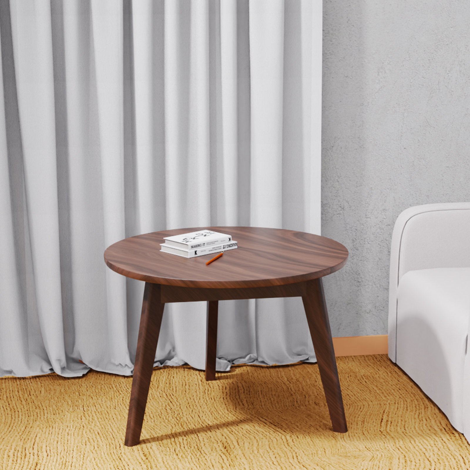 George Oliver Solid Wood Coffee Table Top Plate Desk Center Table | Wayfair