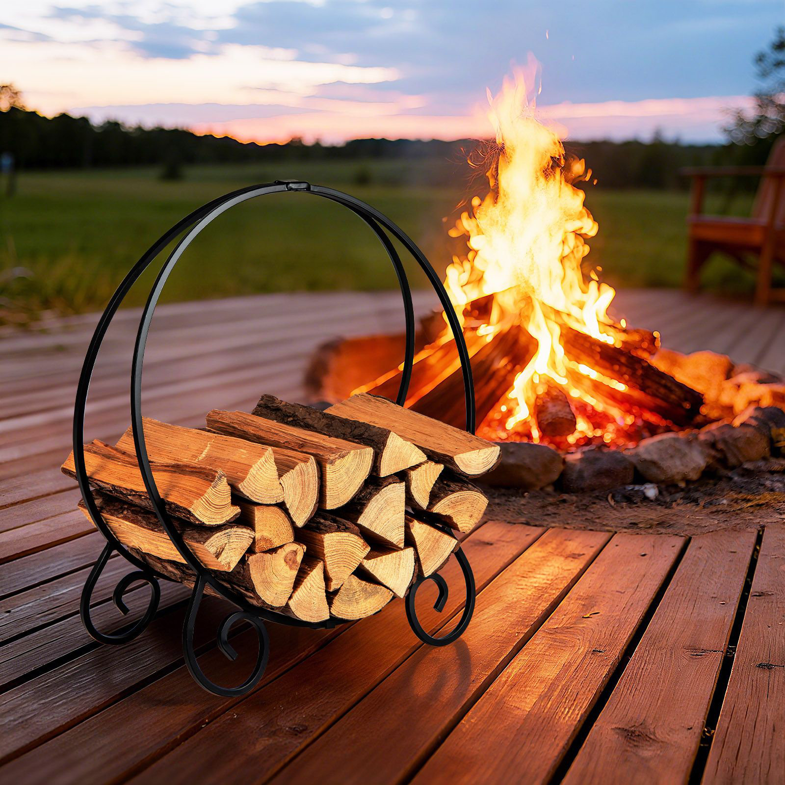 WFX Utility Firewood Rack Collapsible Log Hoop | Wayfair.co.uk