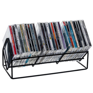 Rebrilliant CD DVD Metal Media Storage Rack & Reviews | Wayfair