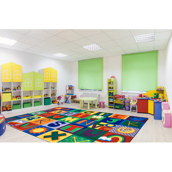 Carpets for Kids Alphabet Blocks Sequential Seating Geometric Tufted ...
