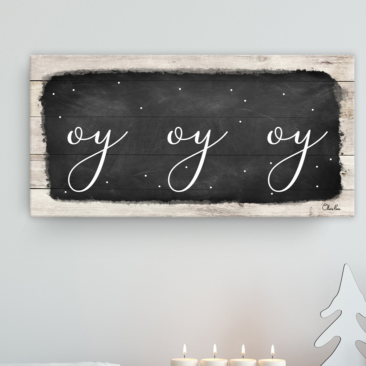 The Holiday Aisle® 'Oy Oy Oy I' by Olivia Rose - Painting Print on ...