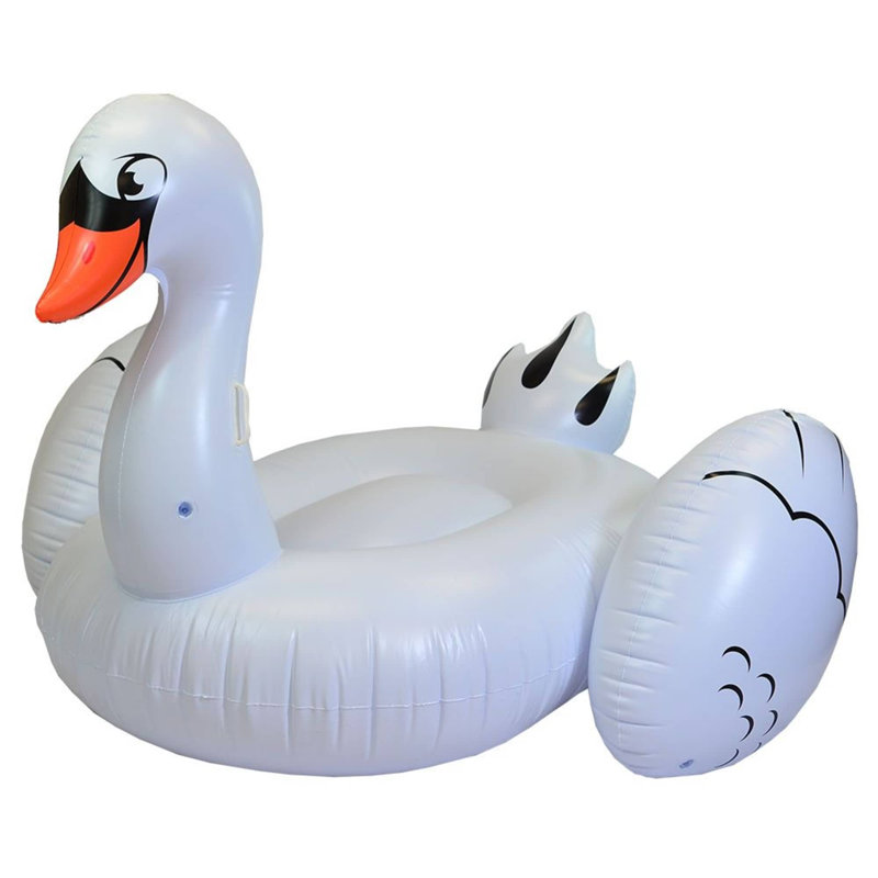 Rosalind Wheeler Giant Swan Raft Inflatable | Wayfair