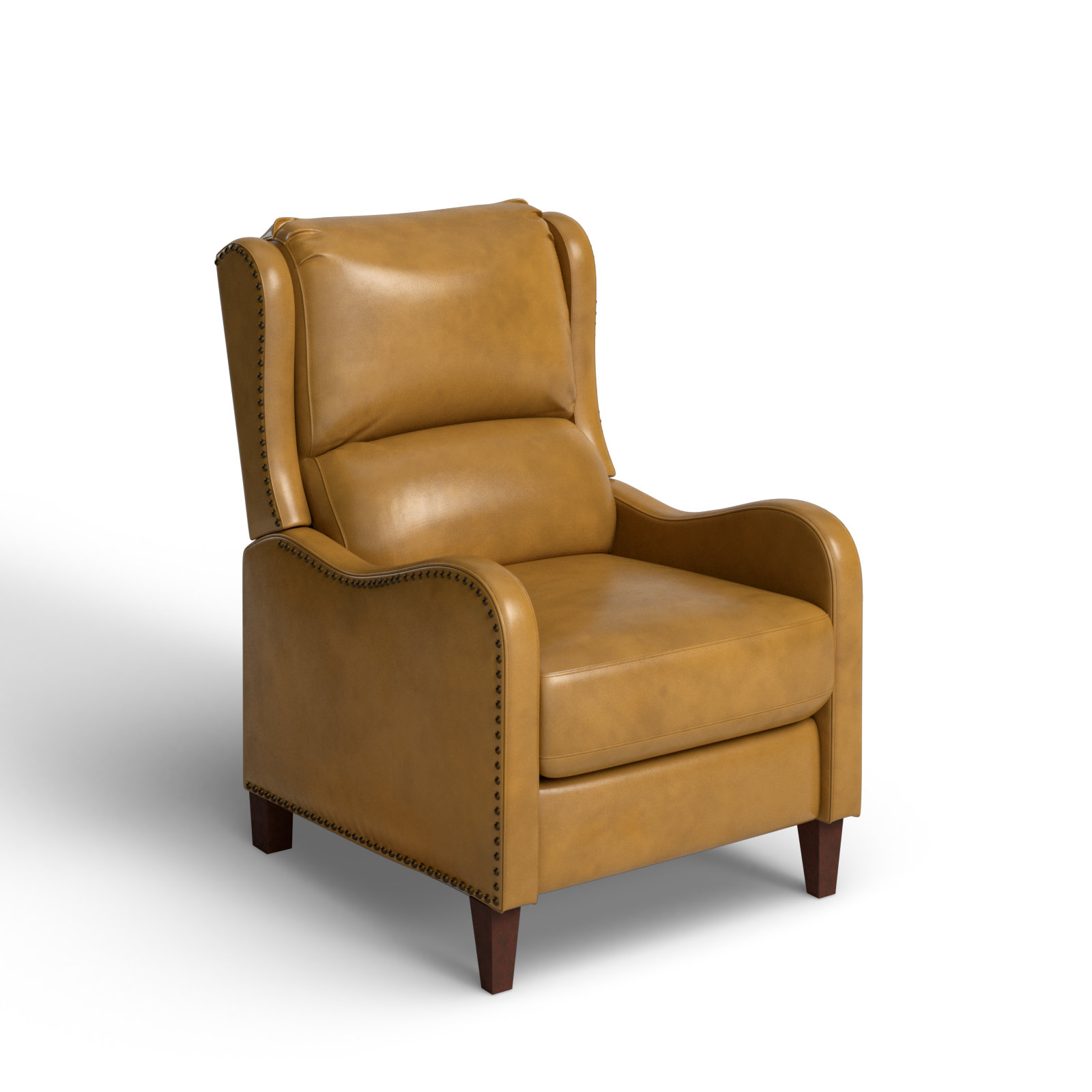 Leather club chair recliner store