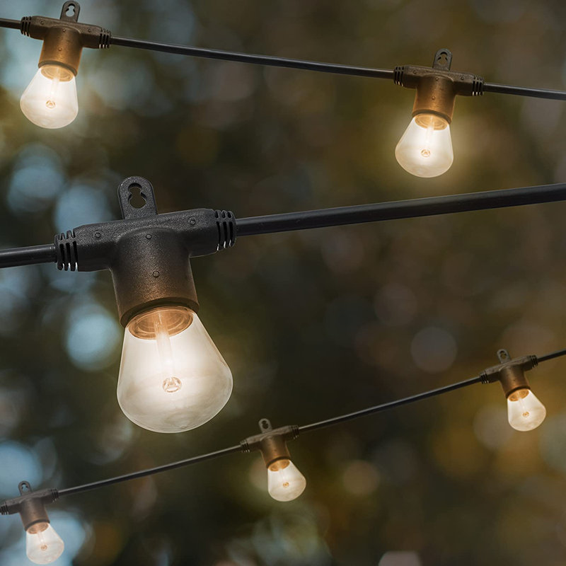 Arlmont & Co. Enbrighten 48-ft Outdoor LED Bistro Lights | Wayfair