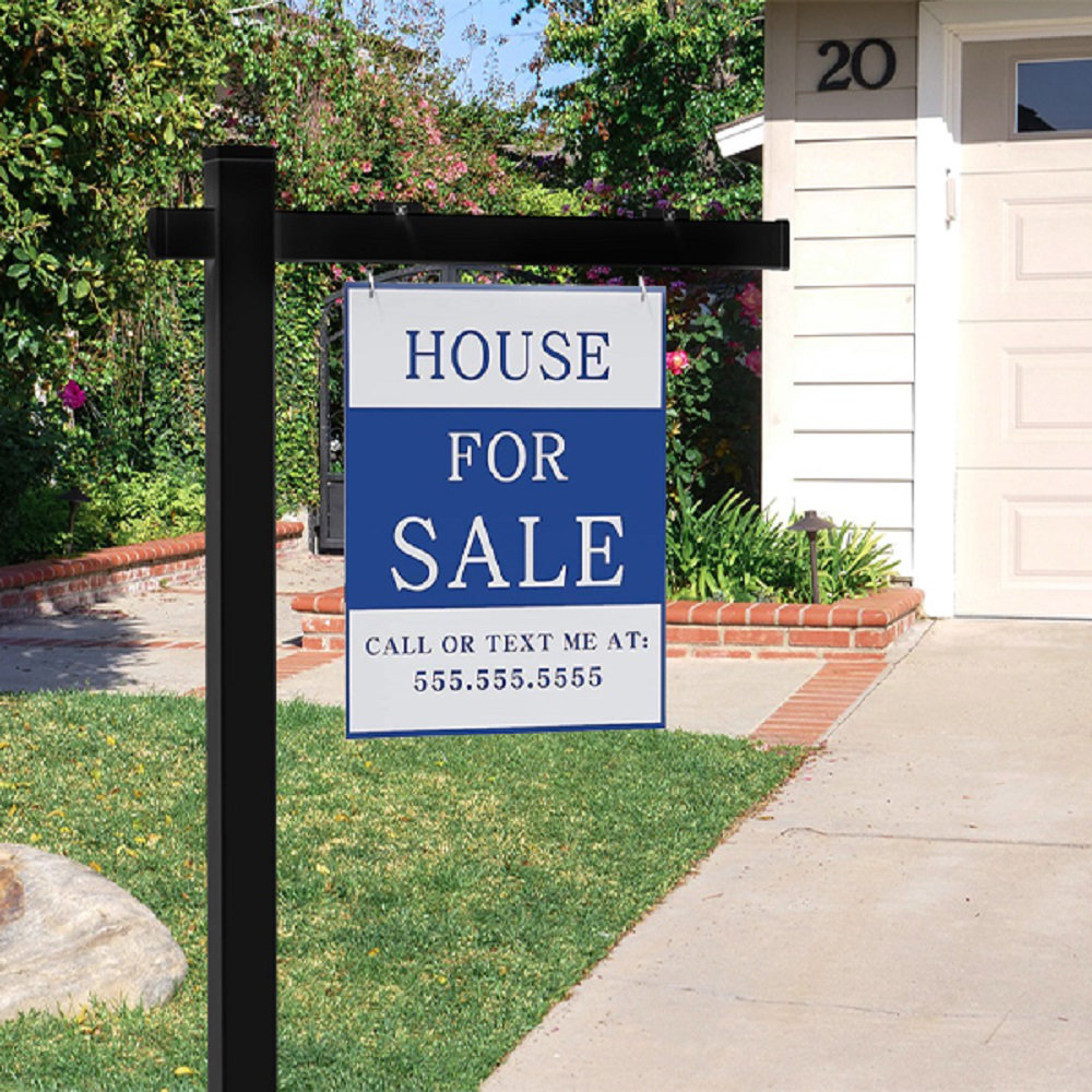 InQRacer Vinyl PVC Real Estate Sign Post | Wayfair