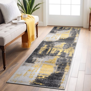 Gray & Silver & White Hallway Runners You'll Love | Wayfair