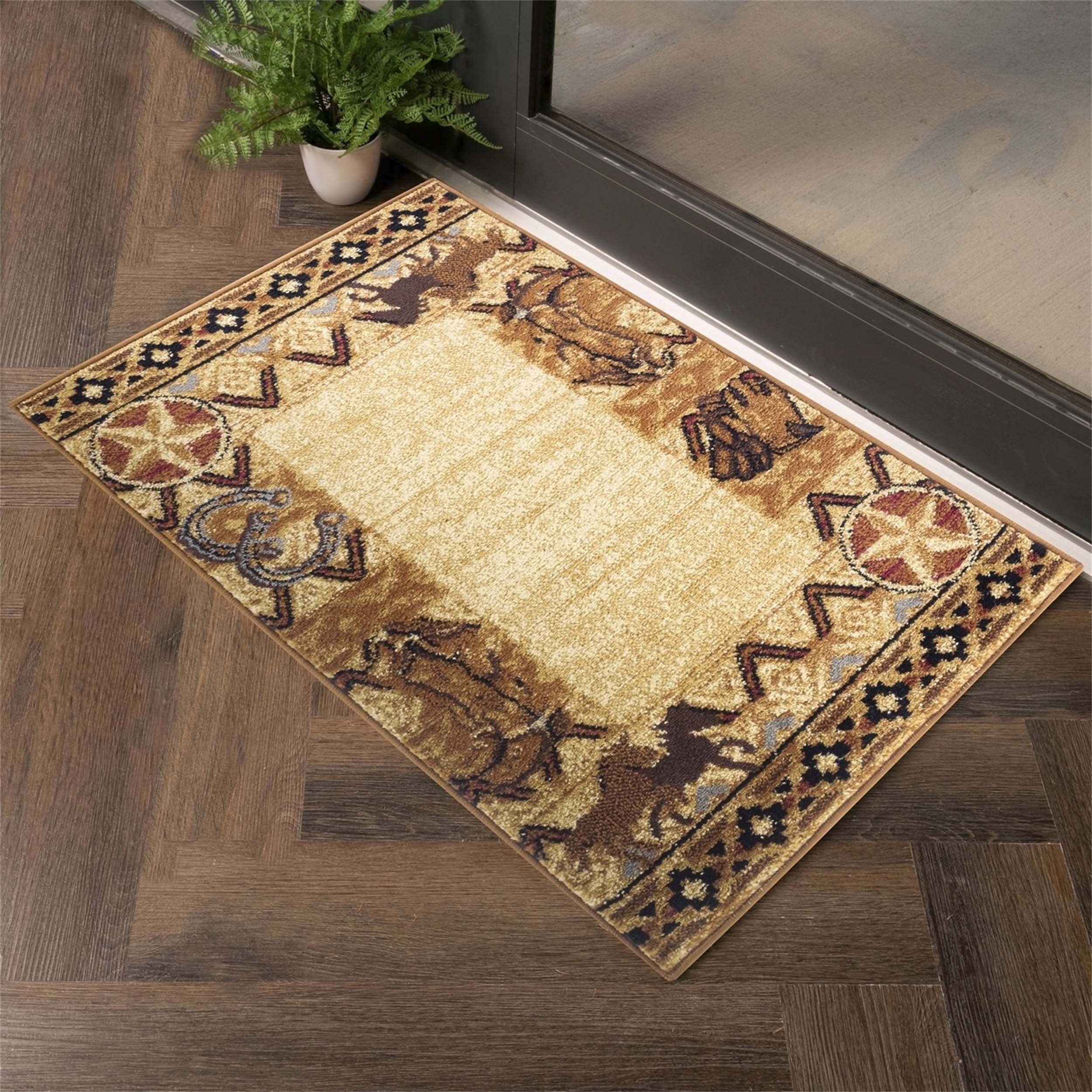 Union Rustic Tribes Beige Southwest Area Rug | Wayfair