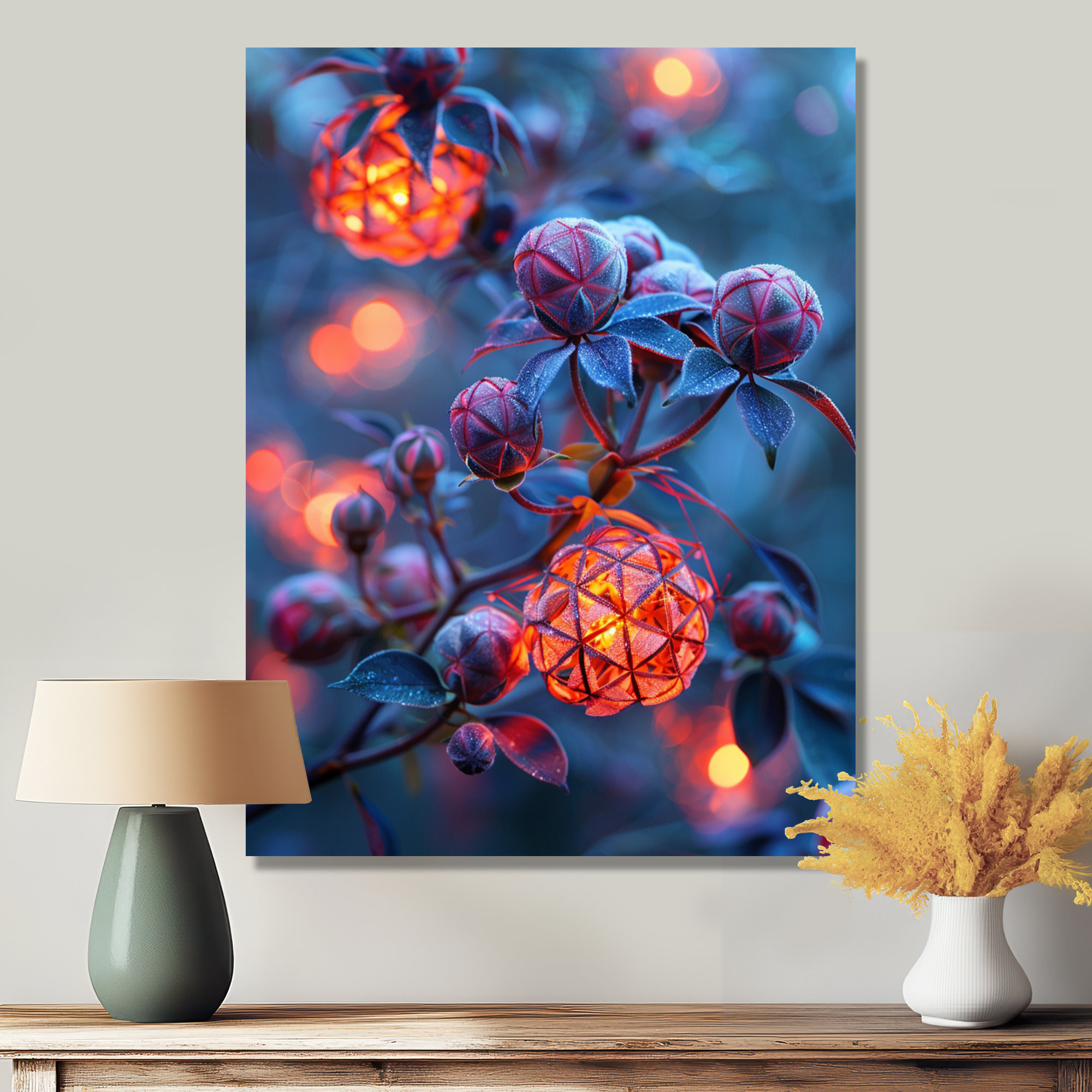 Ebern Designs Cosmic Berries On Galactic Tree - Botanicals Wall Art ...