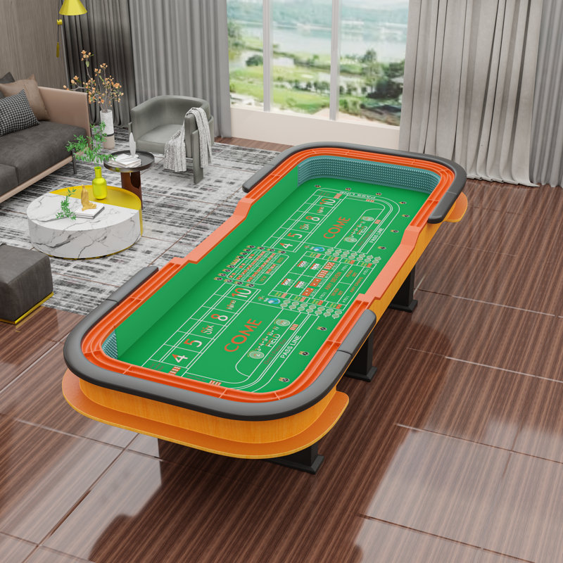 INO Design Color INO Design 137'' 10 - Player Foldable Craps Table ...