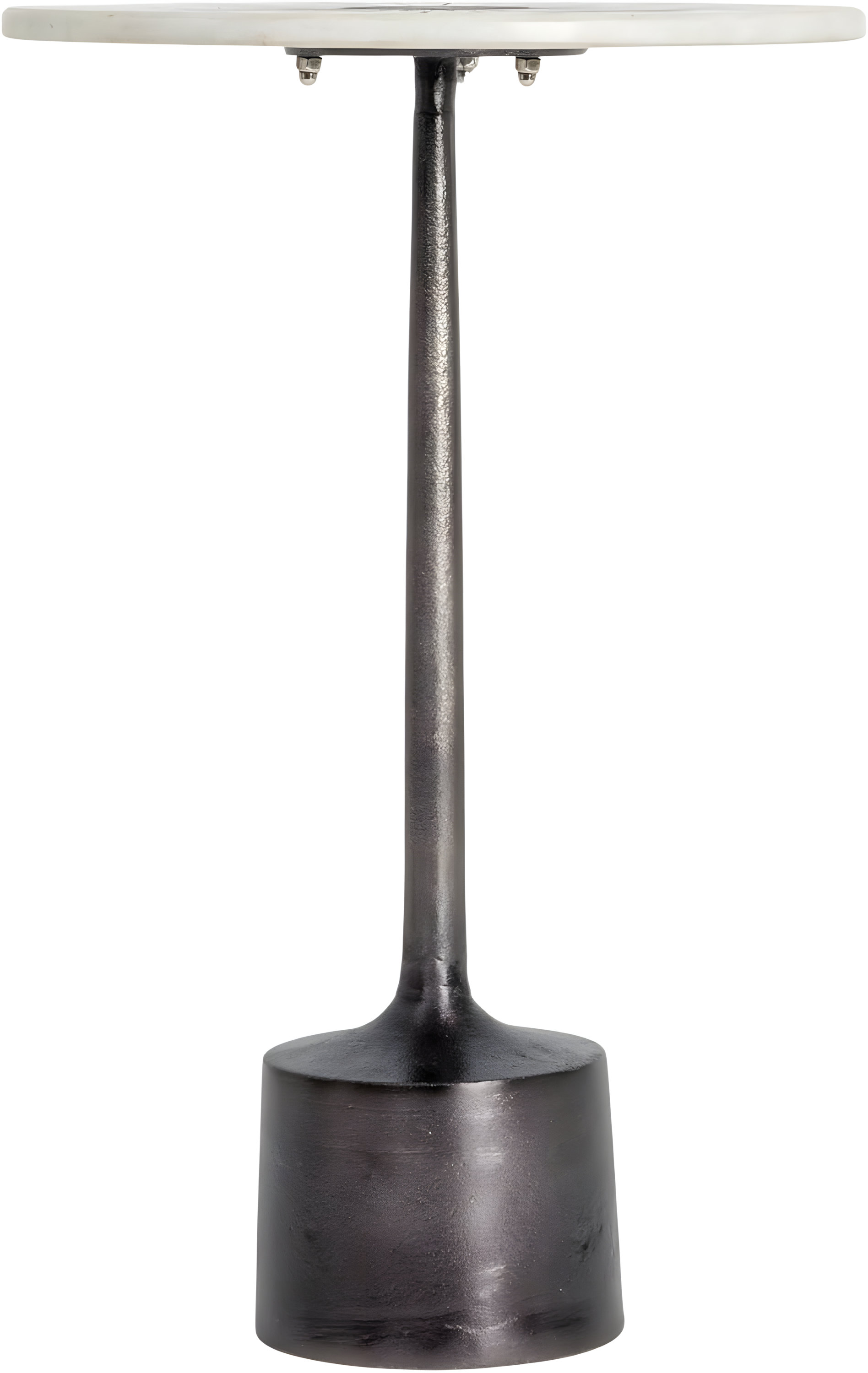 17 Stories Luxe Aluminum And Marble Martini Table - Elegant And Durable ...