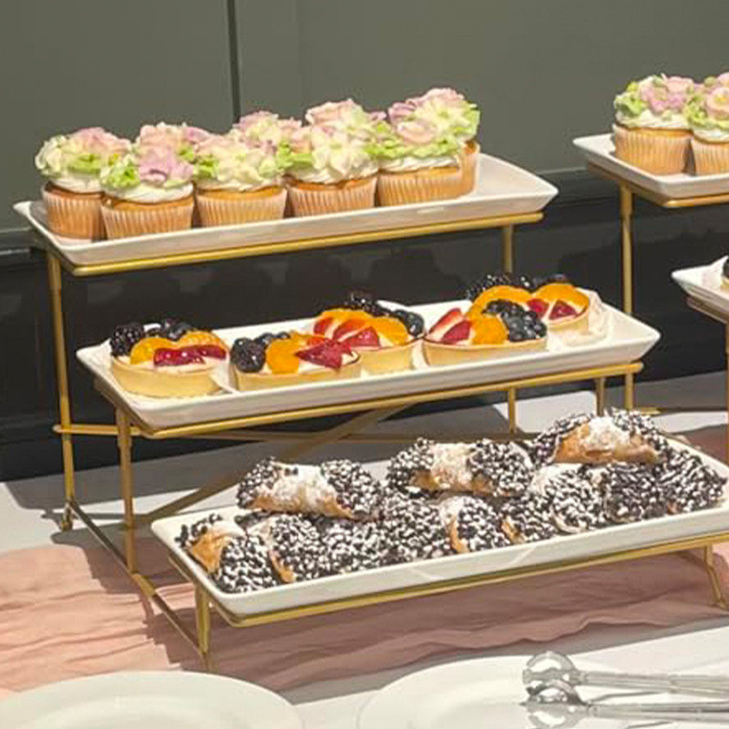 Mercer41 3 Tier Serving Tray for Party, Display Fruit Dessert Tiered ...